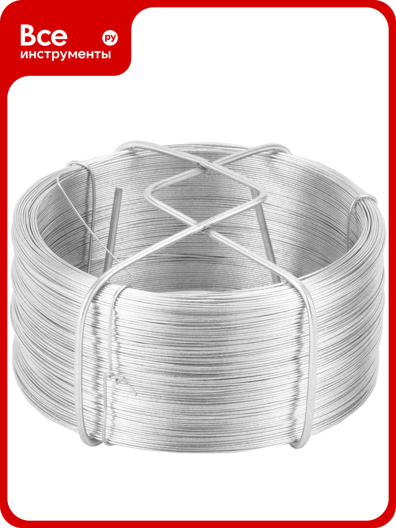 Стальная проволока СИБРТЕХ оцинкованная 0,5мм длина 200м 47750