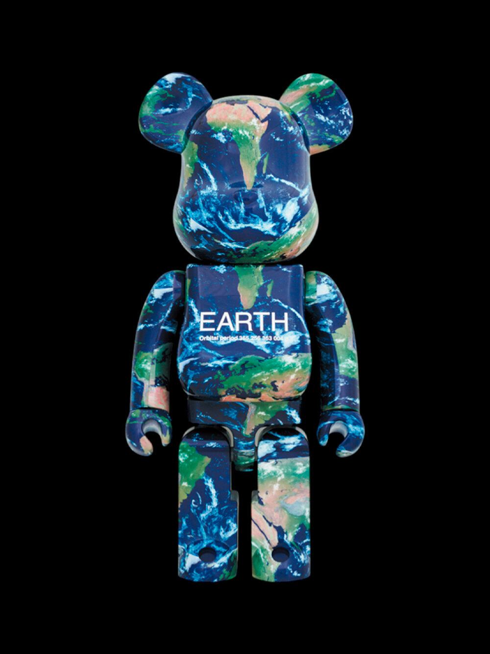 Коллекционная оригинальная фигура Bearbrick Earth Columbia Space Shuttle 1000% / 70см высота / ABS пластик / Medicom Toy