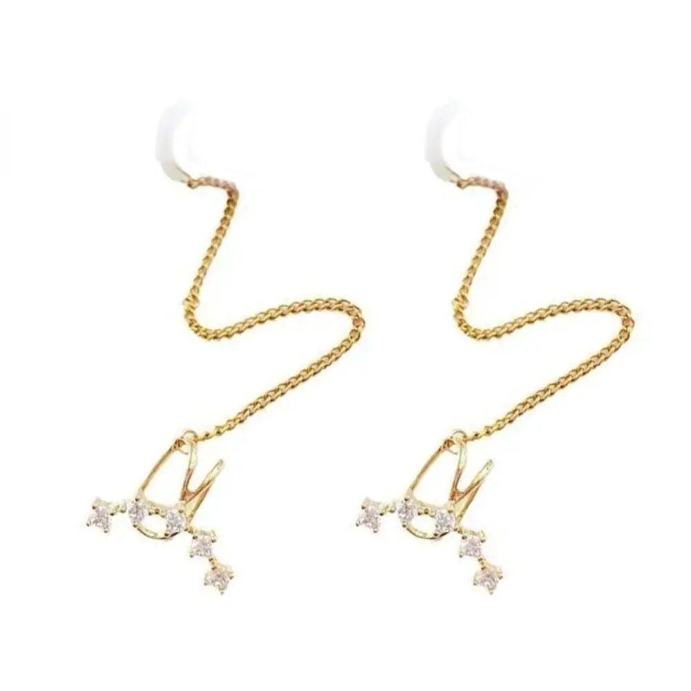 Зажимы для ушей-бабочки Анти-потерянные синие C