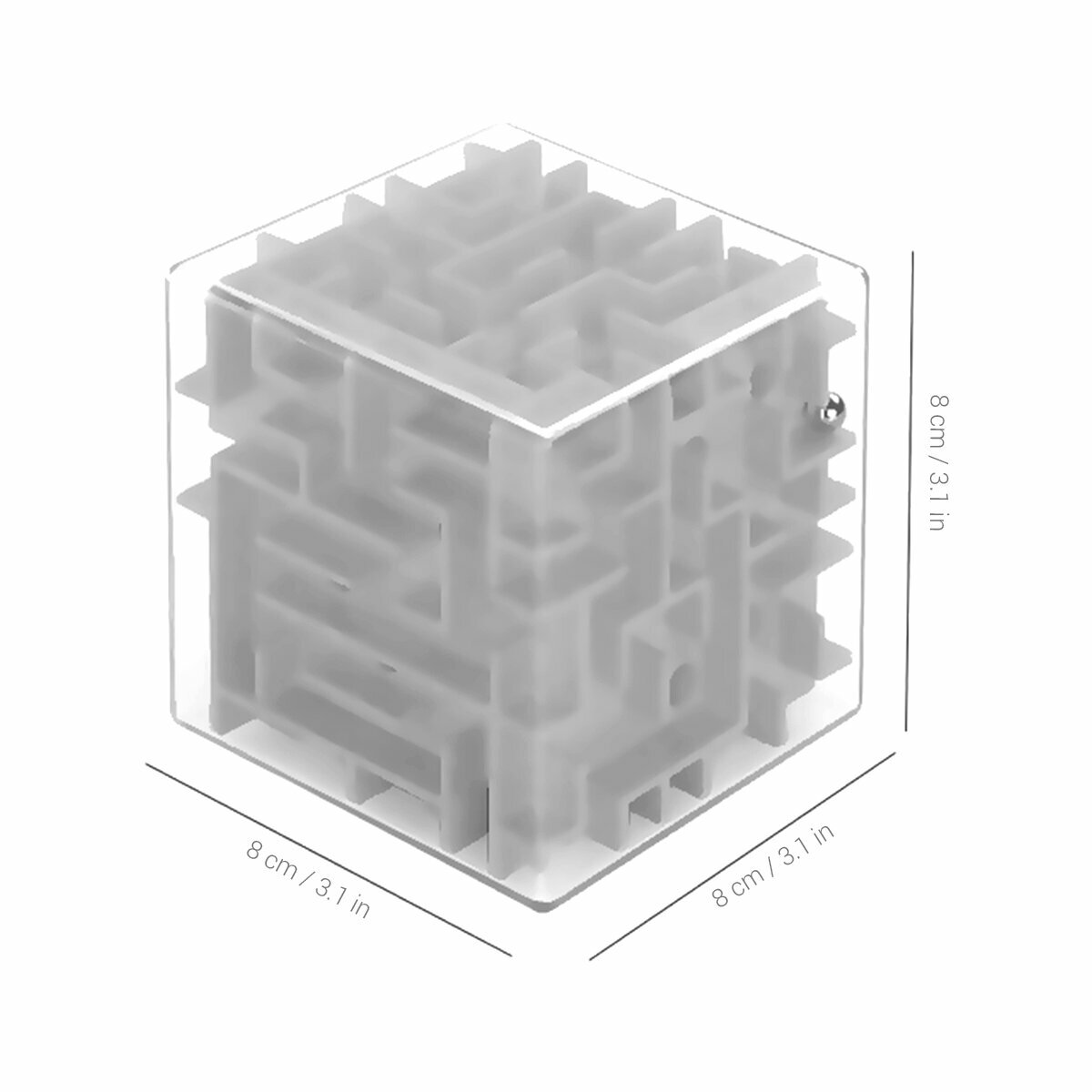 3D Лабиринт-куб с подвижными шариками для детей, развивающая головоломка для тренировки логики и моторики