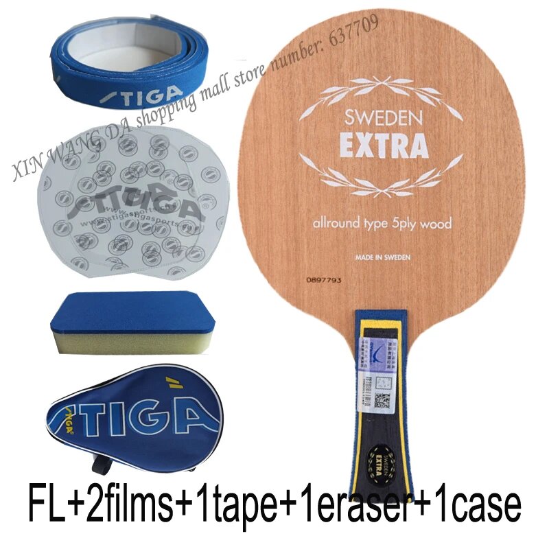 YASAKA SWEDEN EXTRA 5-слойная ракетка для настольного тенниса FL case