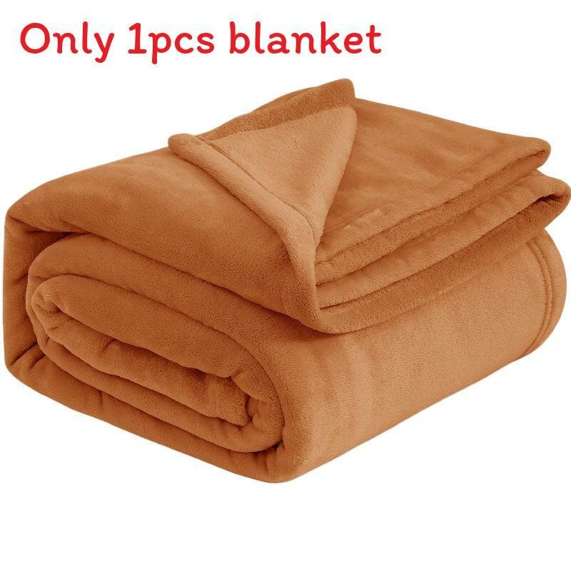 Плюшевое одеяло с легким дизайном для украшения гостиной хаки