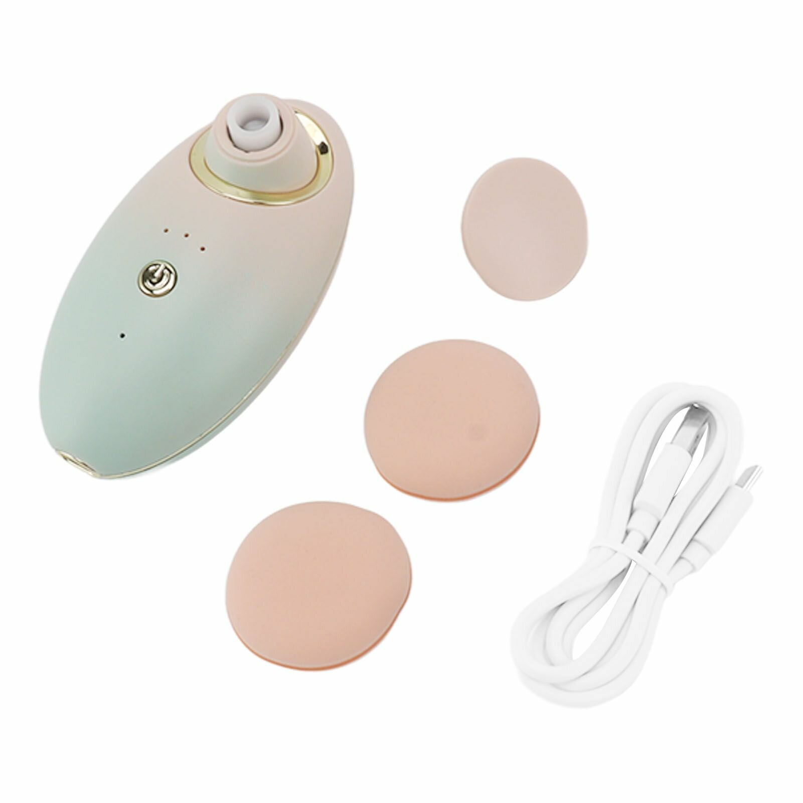 Электрический аппликатор для пуховки с двумя спонжами, подходит для влажного и сухого макияжа