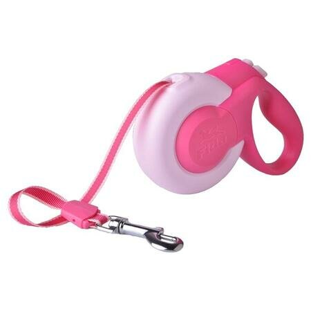 FIDA MARS 5 м до 15 кг рулетка для собак мелких пород лента розовая