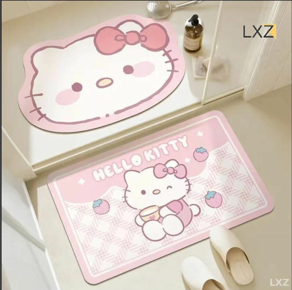 Ковер для ванной комнаты Hello Kitty, ковер для спальни, 60x90 см, две упаковки, стиль 4