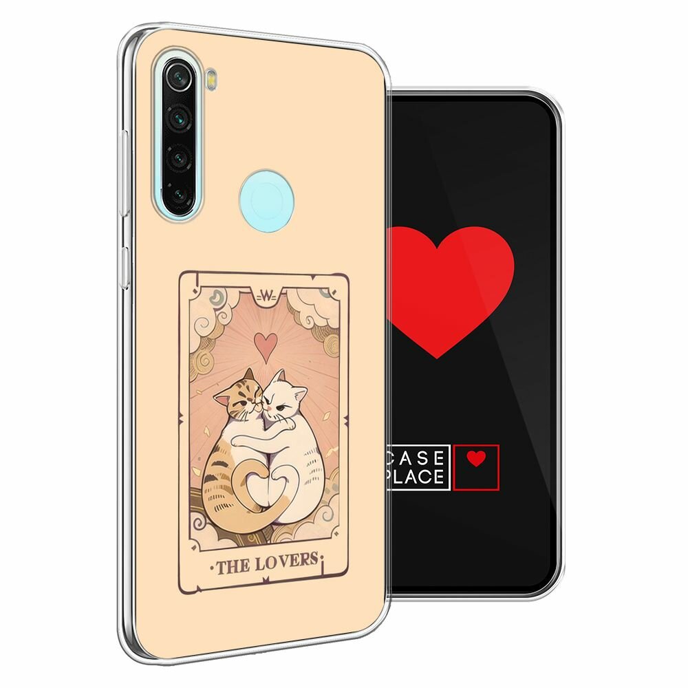 Чехол на Xiaomi Redmi Note 8 / Сяоми Редми Нот 8 с принтом "The lovers cats 1 - 14 февраля" — фото 1