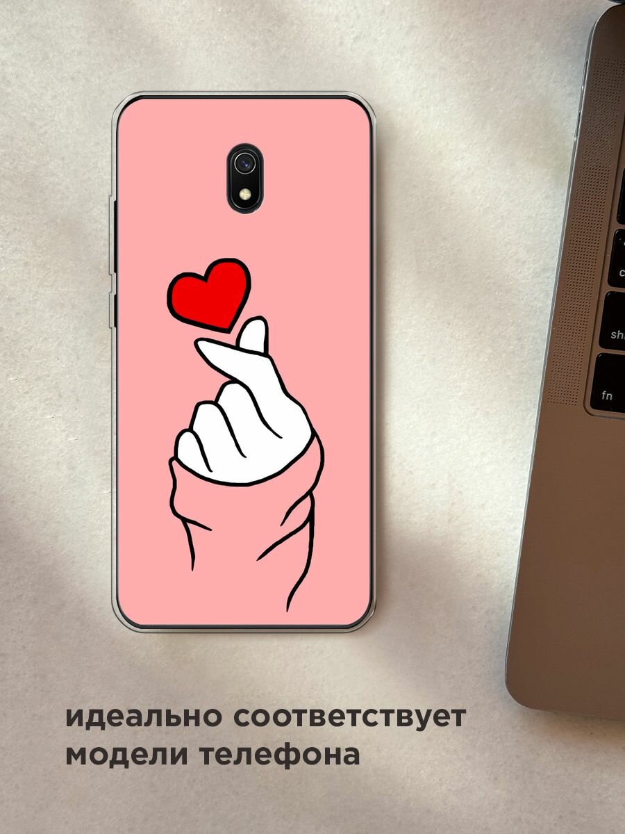 Чехол на Xiaomi Redmi 8A / Сяоми Редми 8А с принтом "Милое сердечко" — фото 1