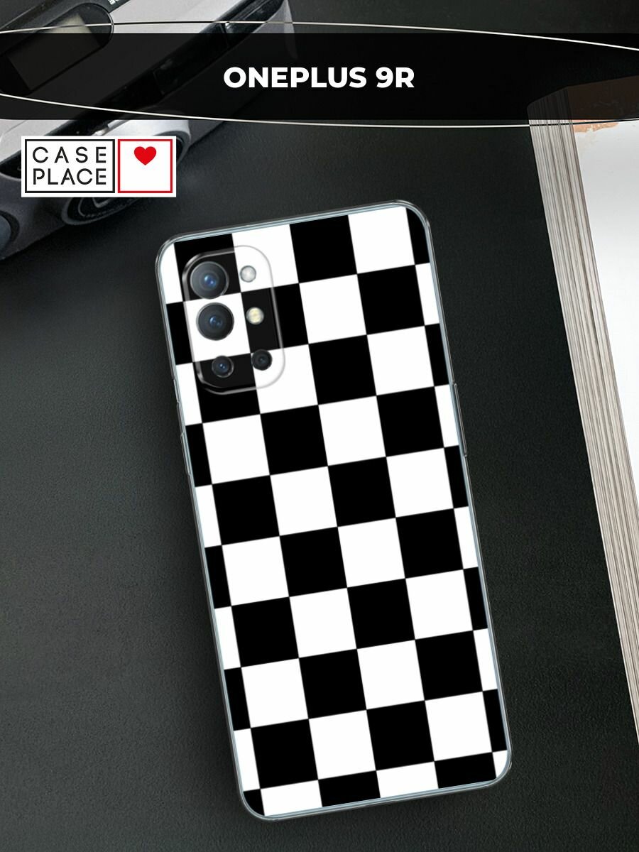 Чехол на OnePlus 9R / ВанПлас 9R с принтом "Шахматная доска"
