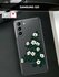 Чехол на Samsung Galaxy S21 / Самсунг Галакси S21 с принтом "Цветы с черными лис...