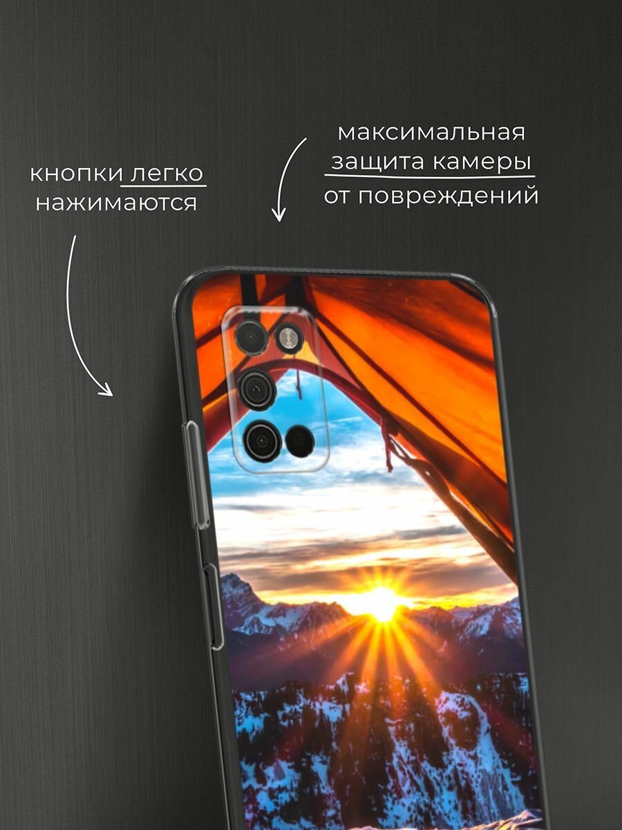 Чехол на Samsung Galaxy A03S / Самсунг Галакси A03S с принтом "Горы 7" — фото 1