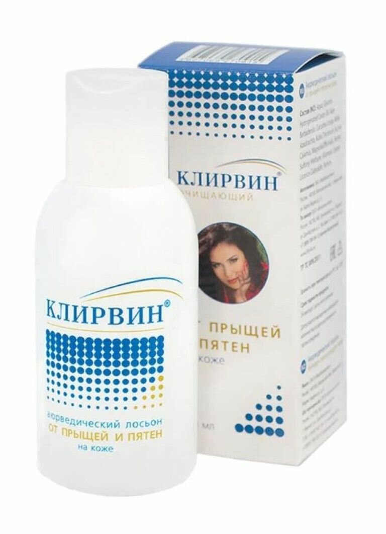 Лосьон для лица Клирвин от прыщей и пятен, аюрведический, 100 мл