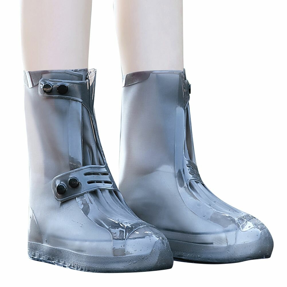 Чехол для обуви, непромокаемый нескользящий чехол для обуви, многоразовые складные силиконовые утепленные резиновые сапоги, бахилы для женщин и мужчин