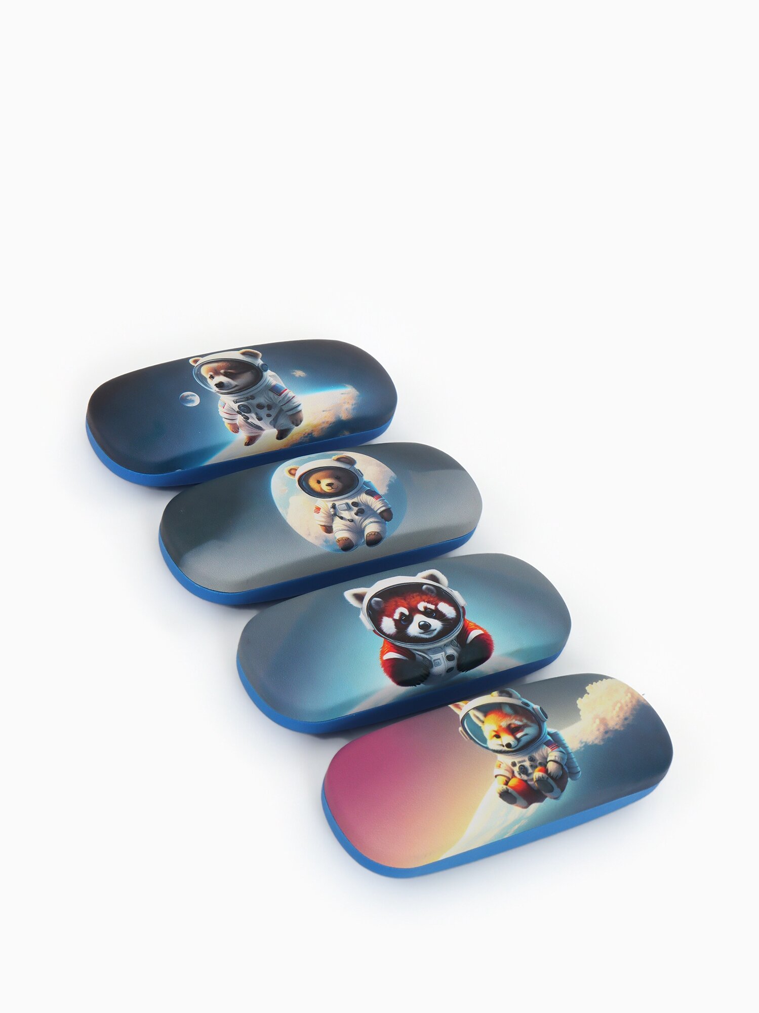 Футляр для очков на хлопушке, с рисунком, размер 16×4×6 см, микс