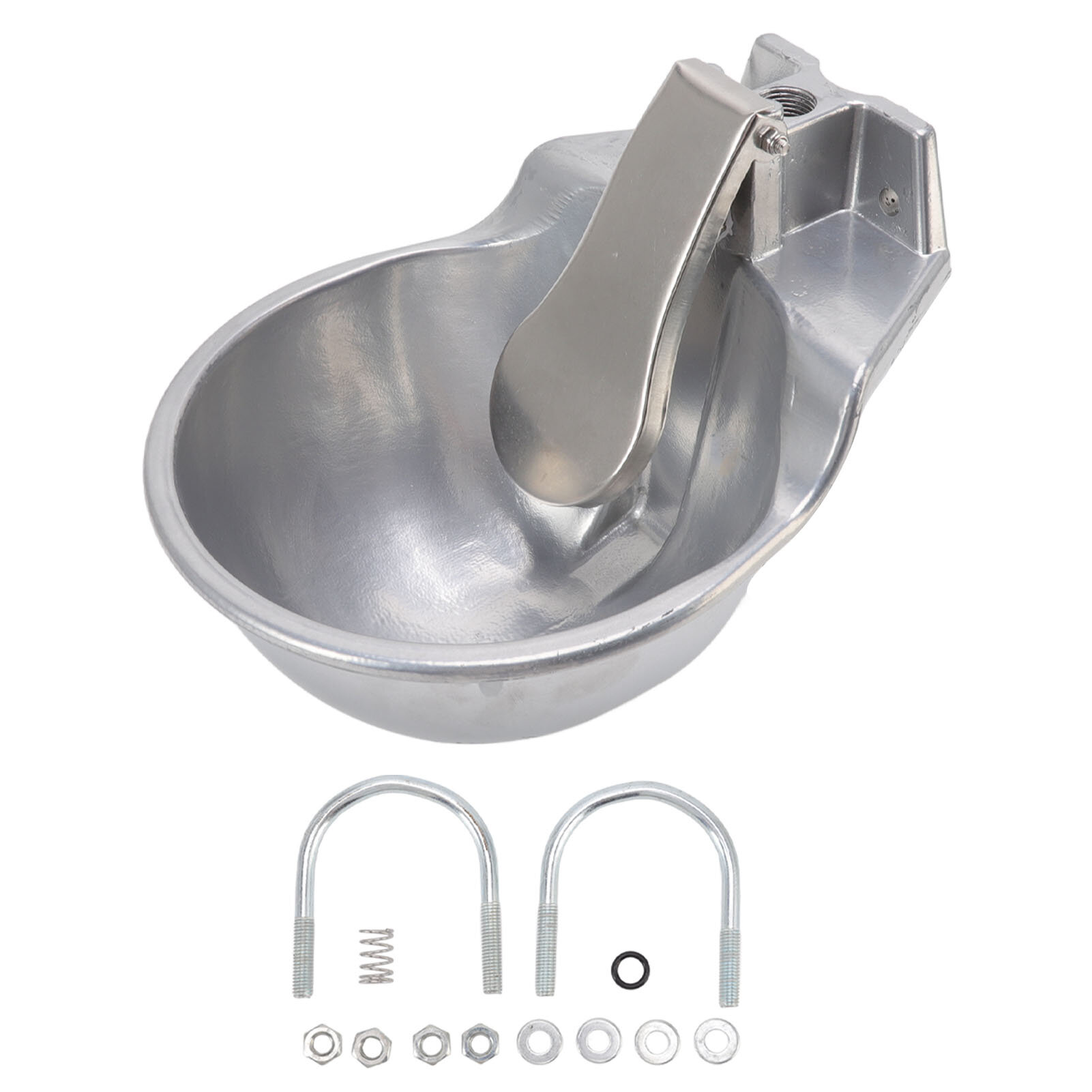 Automatic Livestock Drinking Bowl Aluminium Alloy Thickened Robust Sink for Cat Sheep Dog Cattle