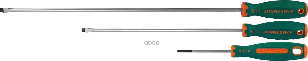 Отвертка стержневая шлицевая ANTI-SLIP GRIP, SL6.5х250 мм Jonnesway арт. D71S6250