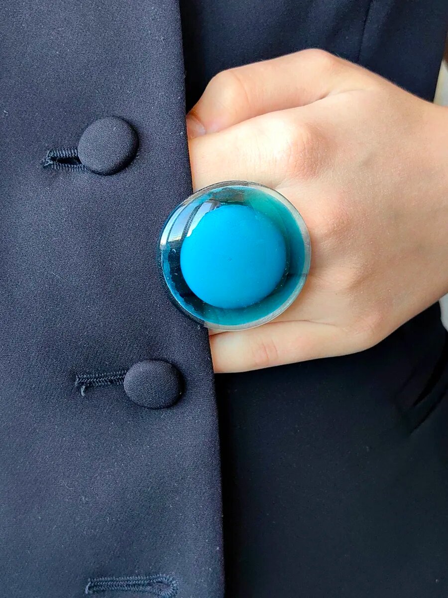 Кольцо, муранское стекло