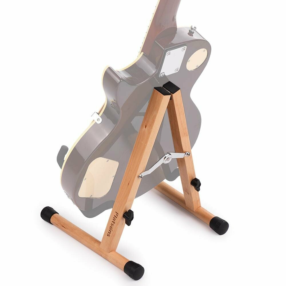 Стойка для гитары FLATSONS FL-04W, для всех типов, из бука и металла, натуральный цвет