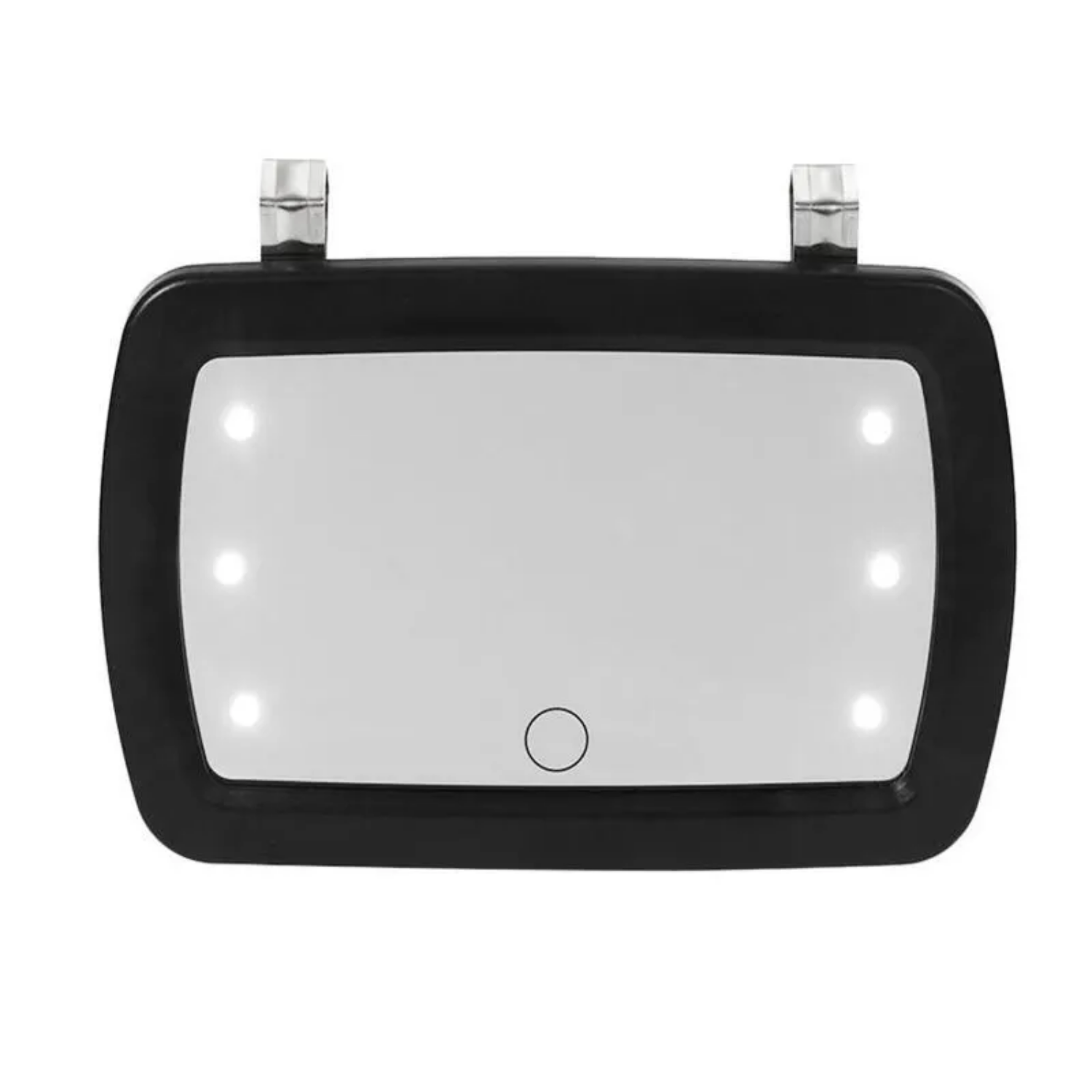 Автомобильное LED зеркало для макияжа, солнцезащитный козырек с HD-эффектом, сенсорный переключатель, универсальное зеркало.