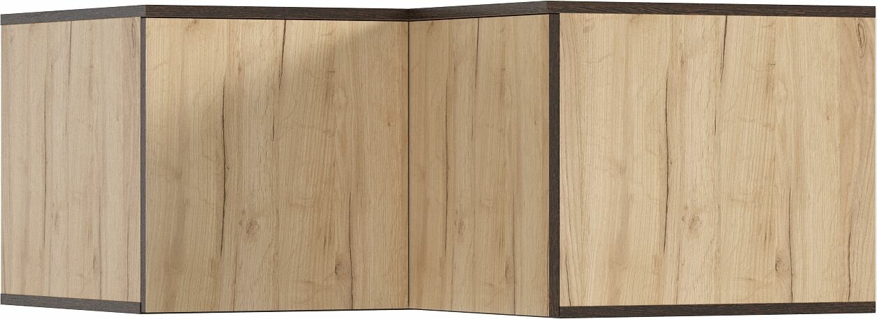 Норд Антресоль угловая (Дуб крафт) 906х416х906 МИФ