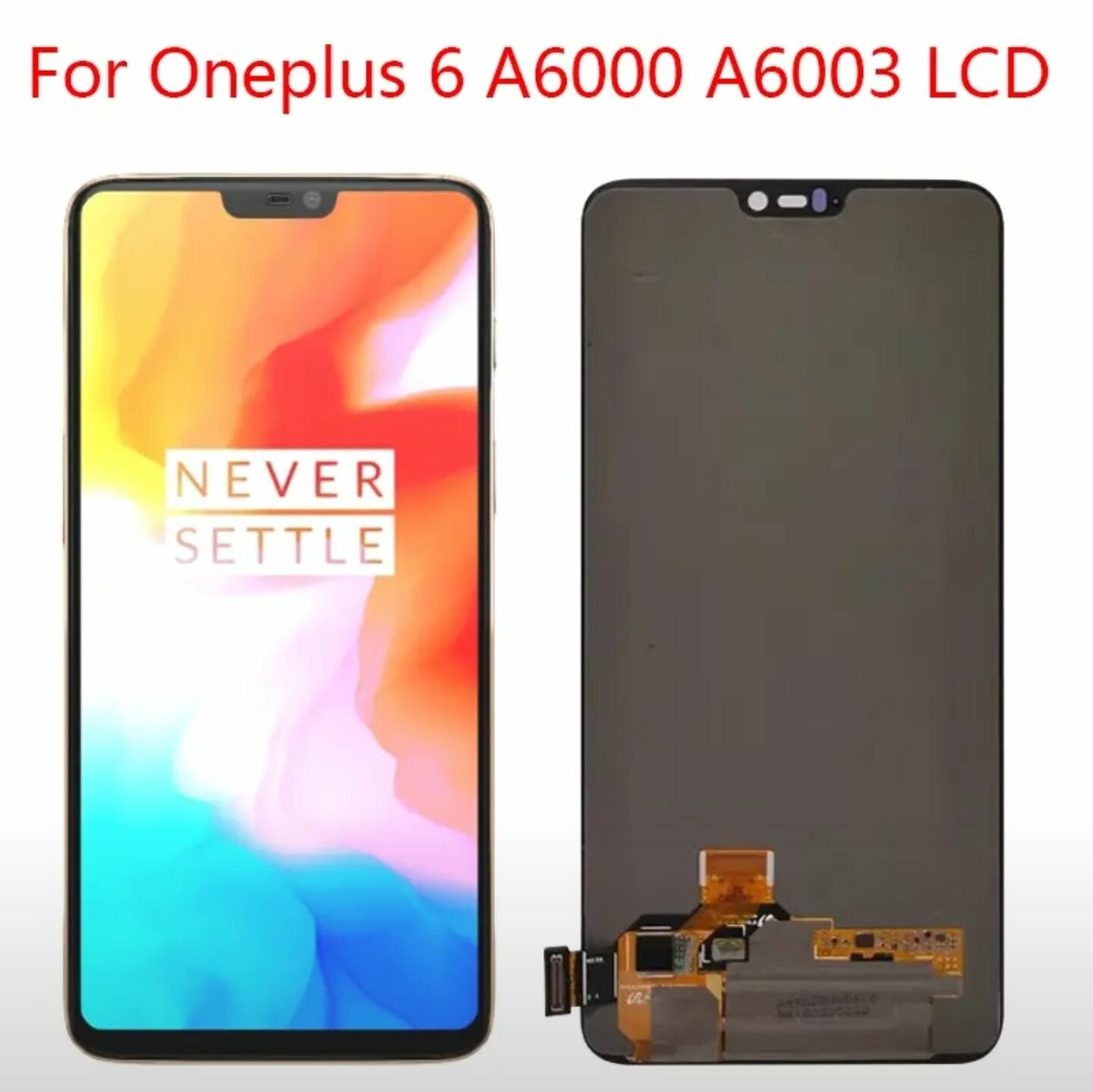 Дисплей для OnePlus 6 (A6003) в сборе с тачскрином Черный - (OLED)