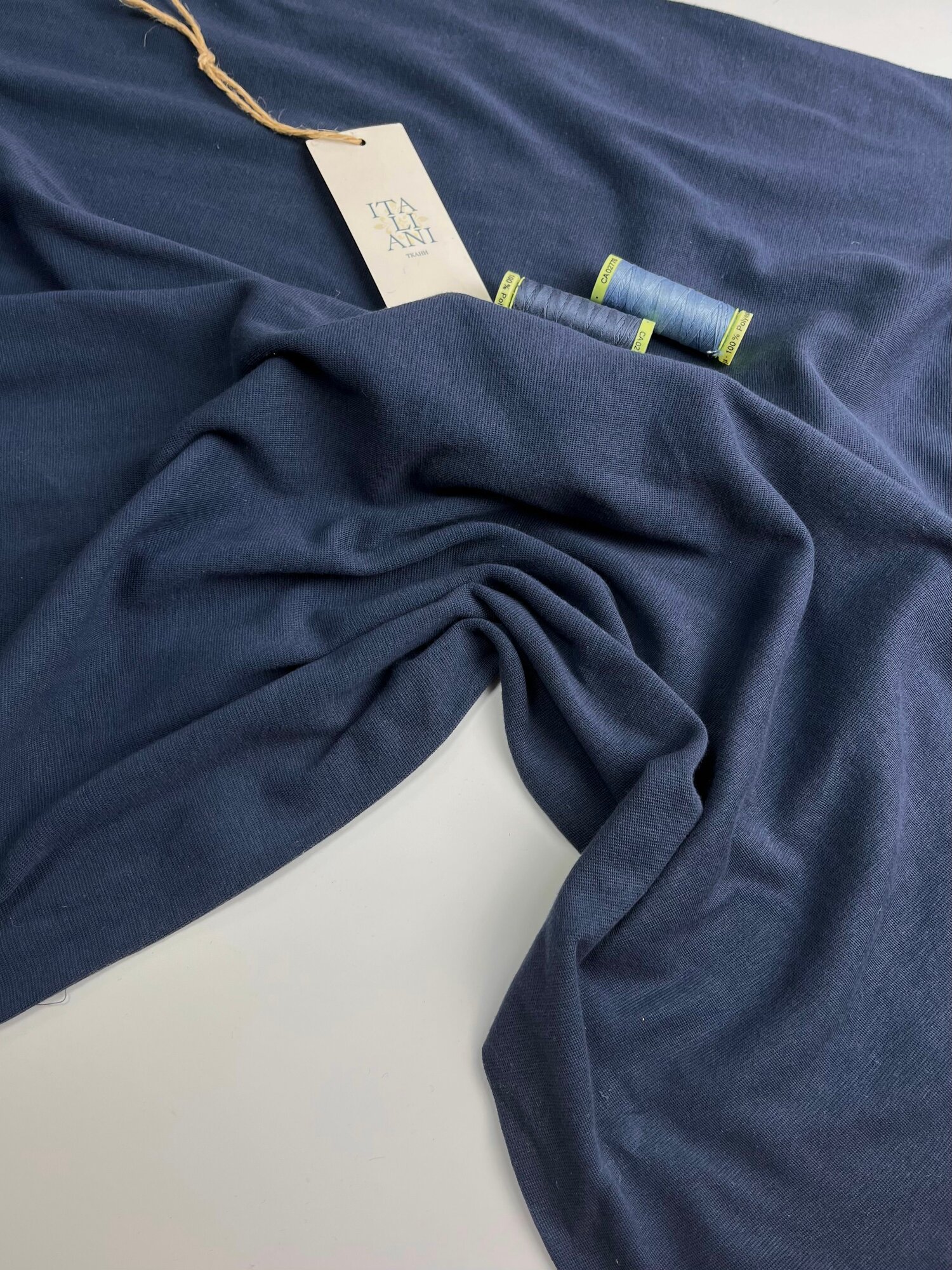 Хлопковый трикотаж/хлопок/эластан/200 см* 57 см/Италия