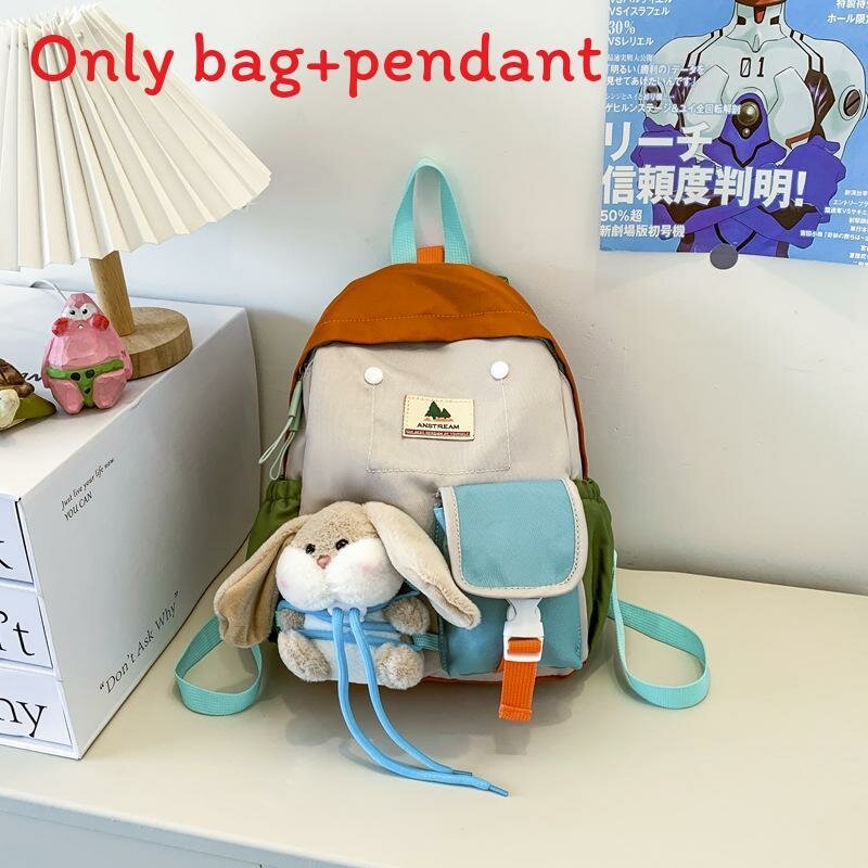 Детский рюкзак для малышей с плюшевым мультяшным кроликом и подвеской кролик для школы и повседневного использования, bunny