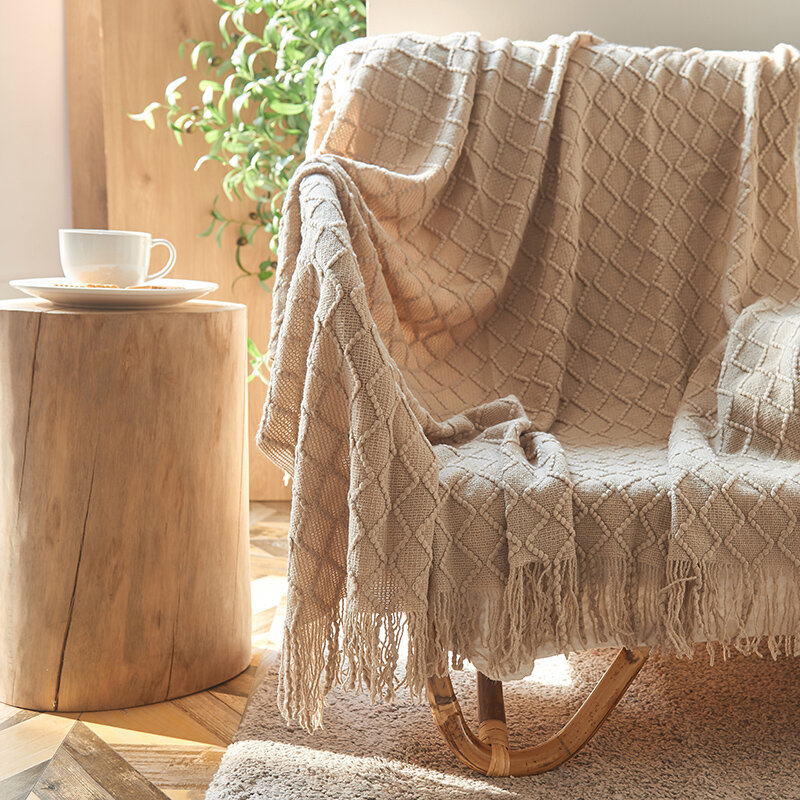 Одеяла Плед Трикотаж Постельное белье диван одеяло Чехлы на одеяло вязание