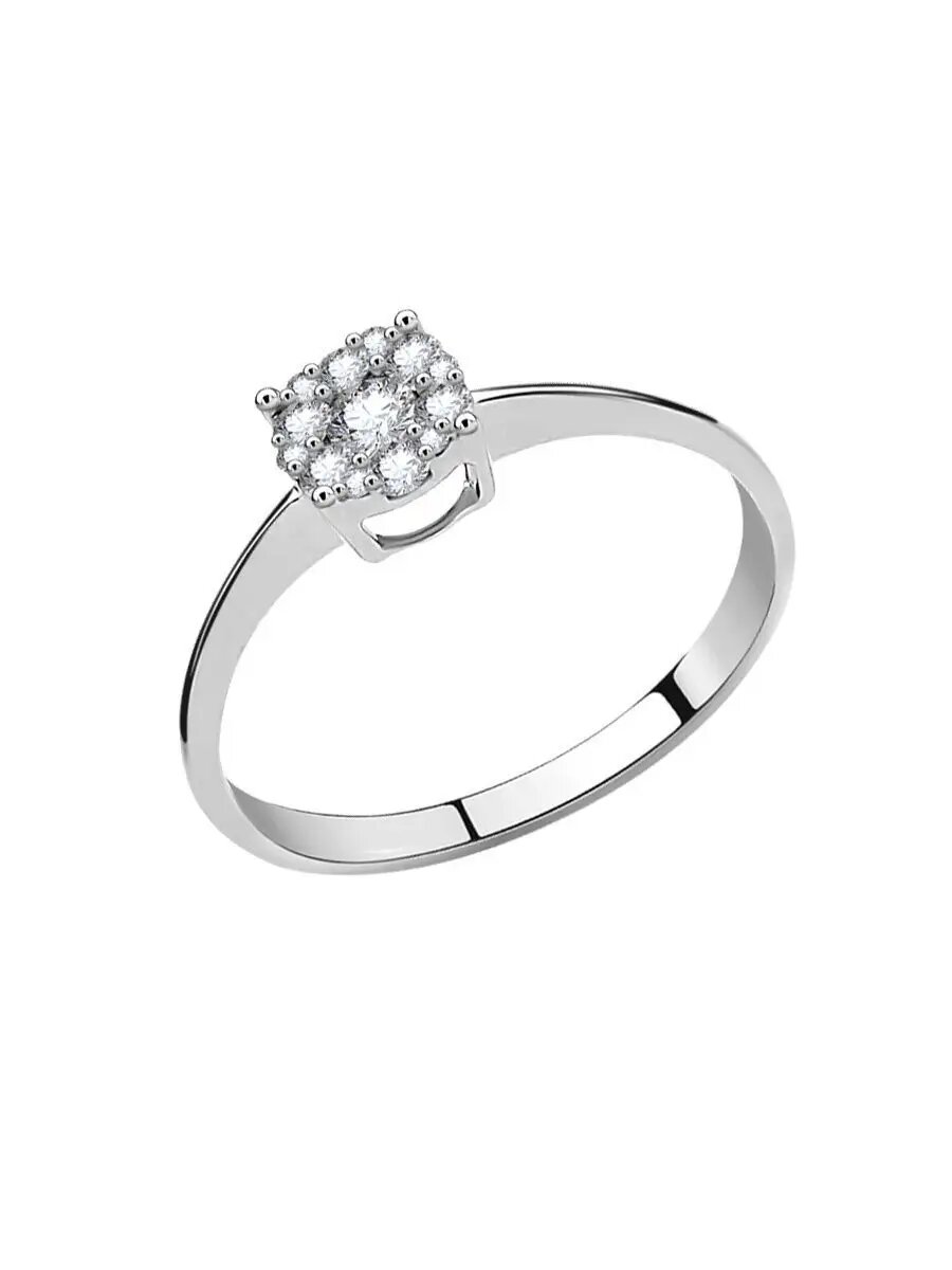 Кольцо помолвочное, желтое золото, 585 проба