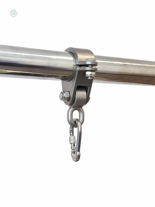 Крепление для качелей универсальное с подшипниками, регулируемый подвес на трубу 57-60 мм, прочный комплект для садовых качелей до 400 кг, порошковая окраска, комплект из 2 шт