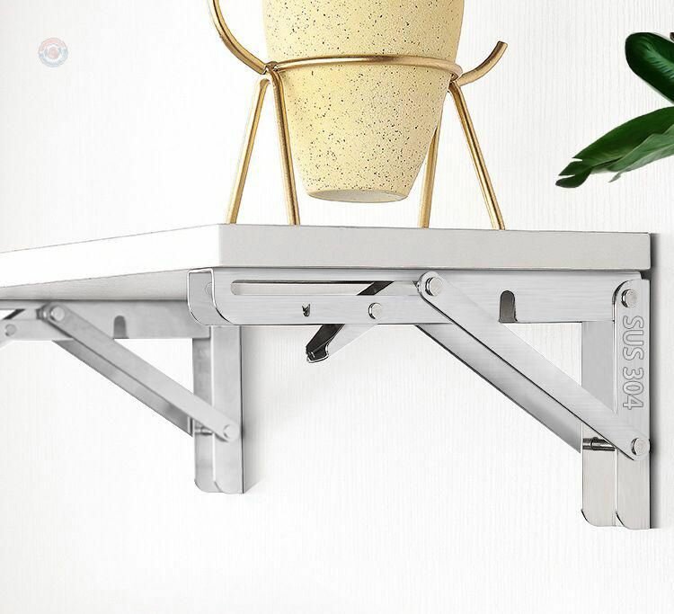 Складные кронштейны для полки, настенные фиксаторы 90 , экономия места в квартире, прочная нержавеющая сталь, универсальная система хранения