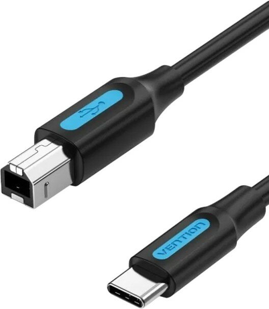 Vention Кабель USB2.0 соединительный USB B-Type-C Vention CQUBH, черный (2.0м)