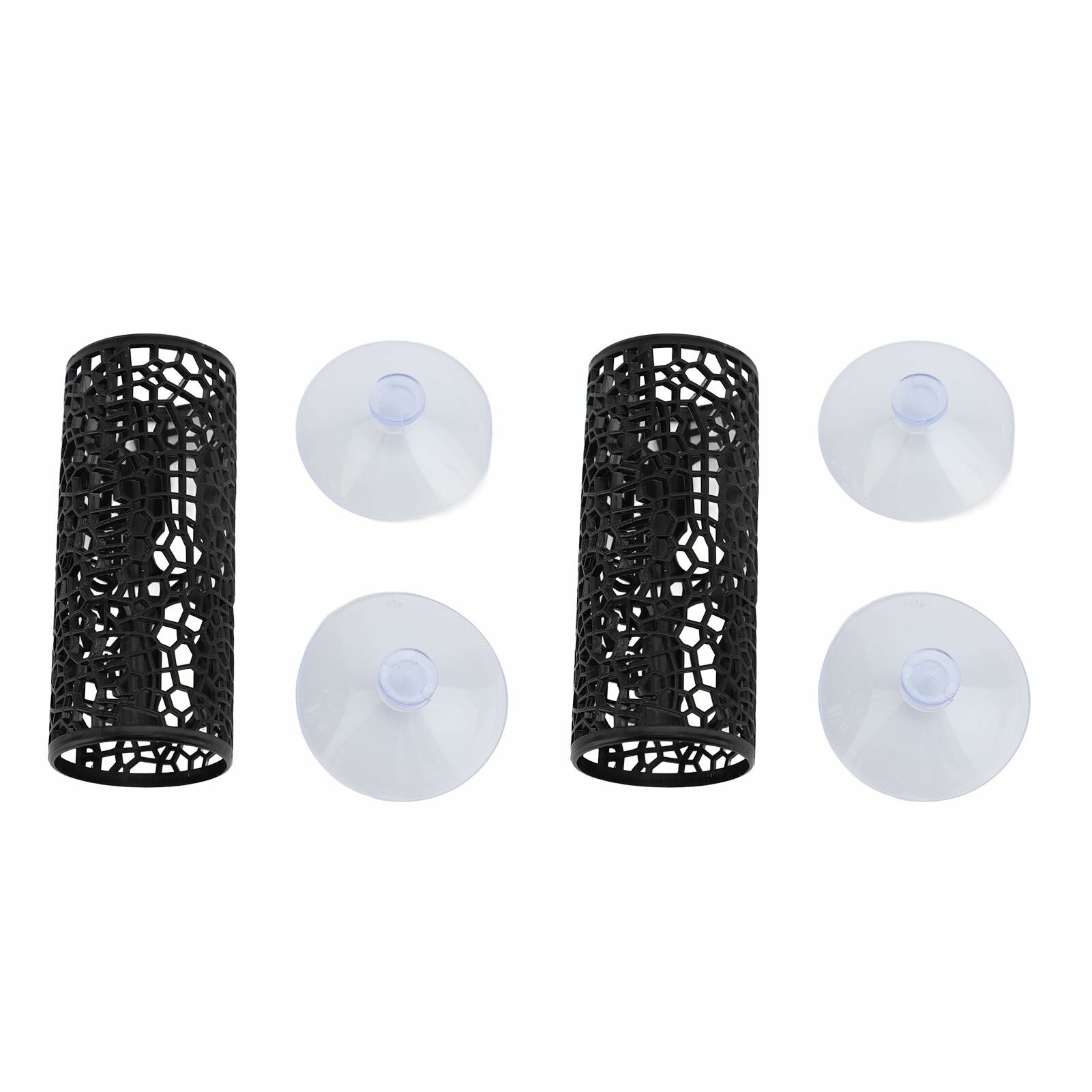 Игрушка-тоннель для рыб 2 шт. с присосками, идеальна для аквариумного декора и игр, из безопасного пластика