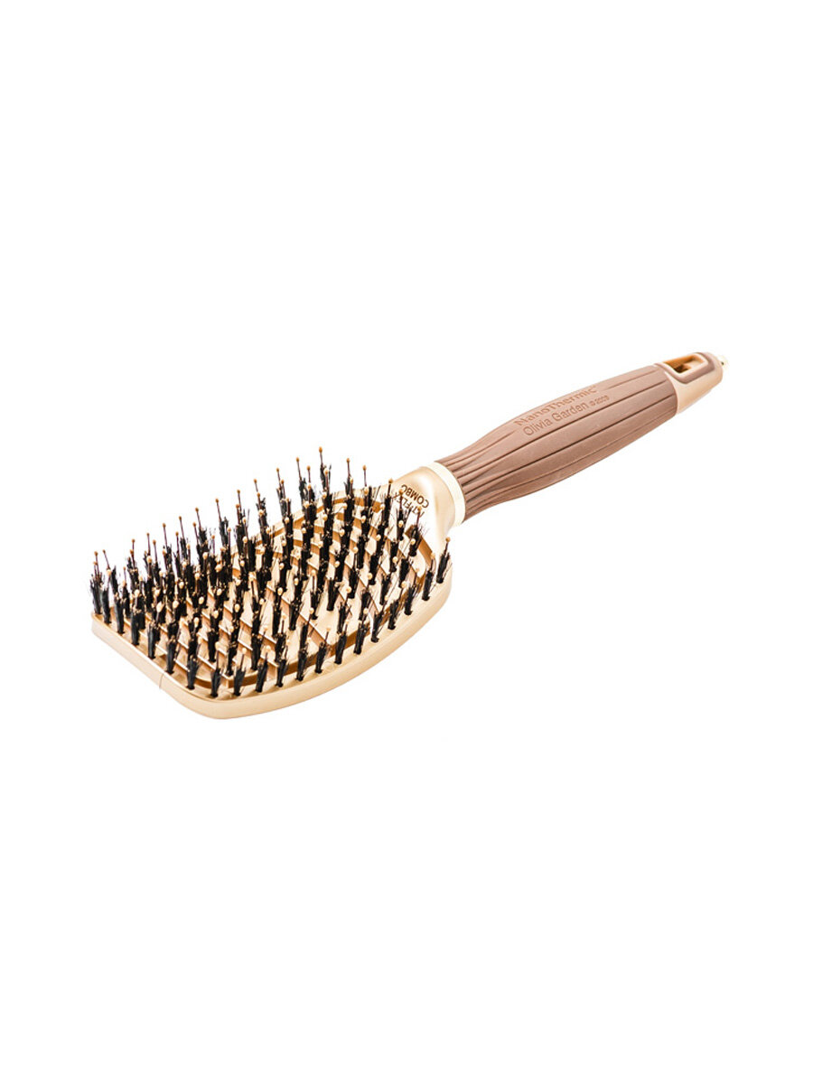 Щетка EXPERT CARE FLEX Boar&Nylon Bristles Gold&Brown щетина+нейлон