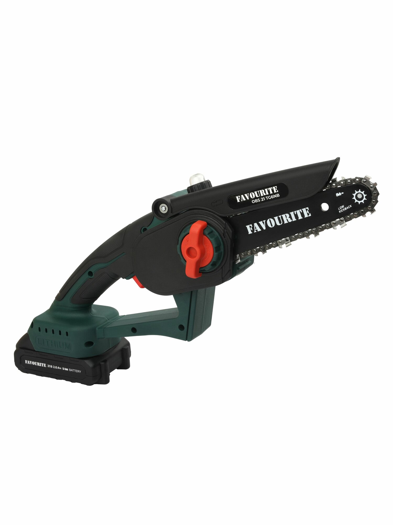 OBS 21 TG6NB Цепная пила аккумуляторная 21В, 2*2 Ач FAVOURITE
