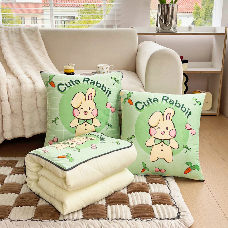 Двухсторонняя подушка-плед, утолщенная, офисная, складная, подушка для сна, плед 2-в-1, диванная, автомобильная подушка, автомобильная