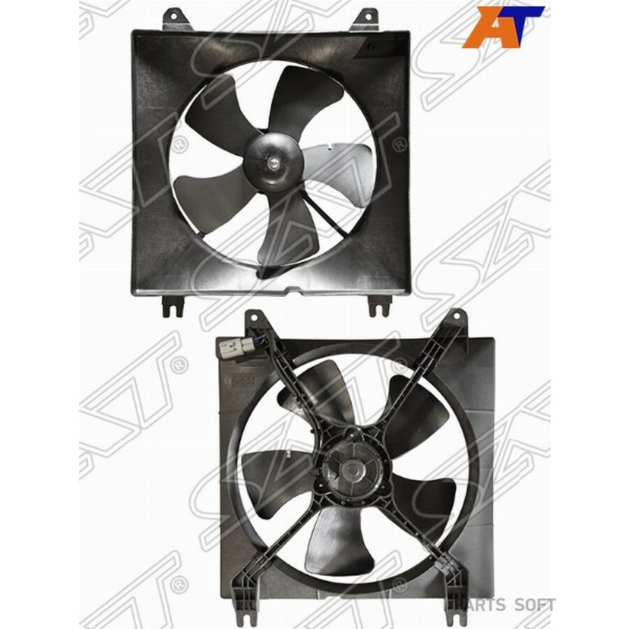 Диффузор радиатора в сборе CHEVROLET LACETTI 04- от официального дистрибьютора, SAT, артикул STCVW12010