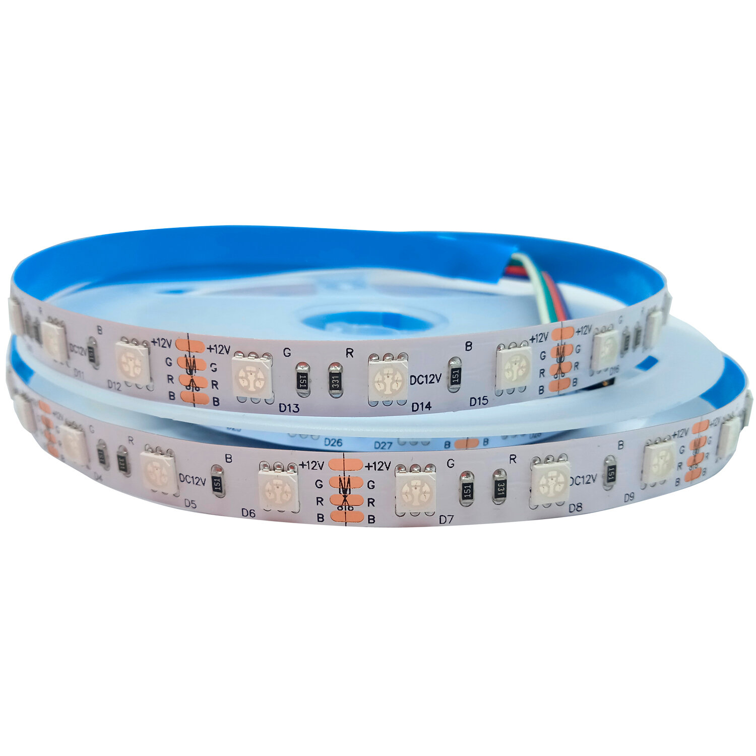 Светодиодная LUX лента RGB 5050 12v 14.4 w 60led 5м