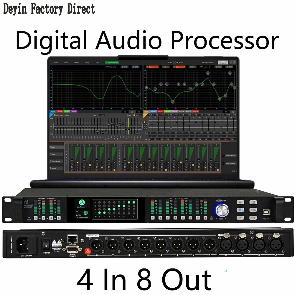 Профессиональный цифровой аудиопроцессор ADSP-21571 FIR 512 4 in 8 out
