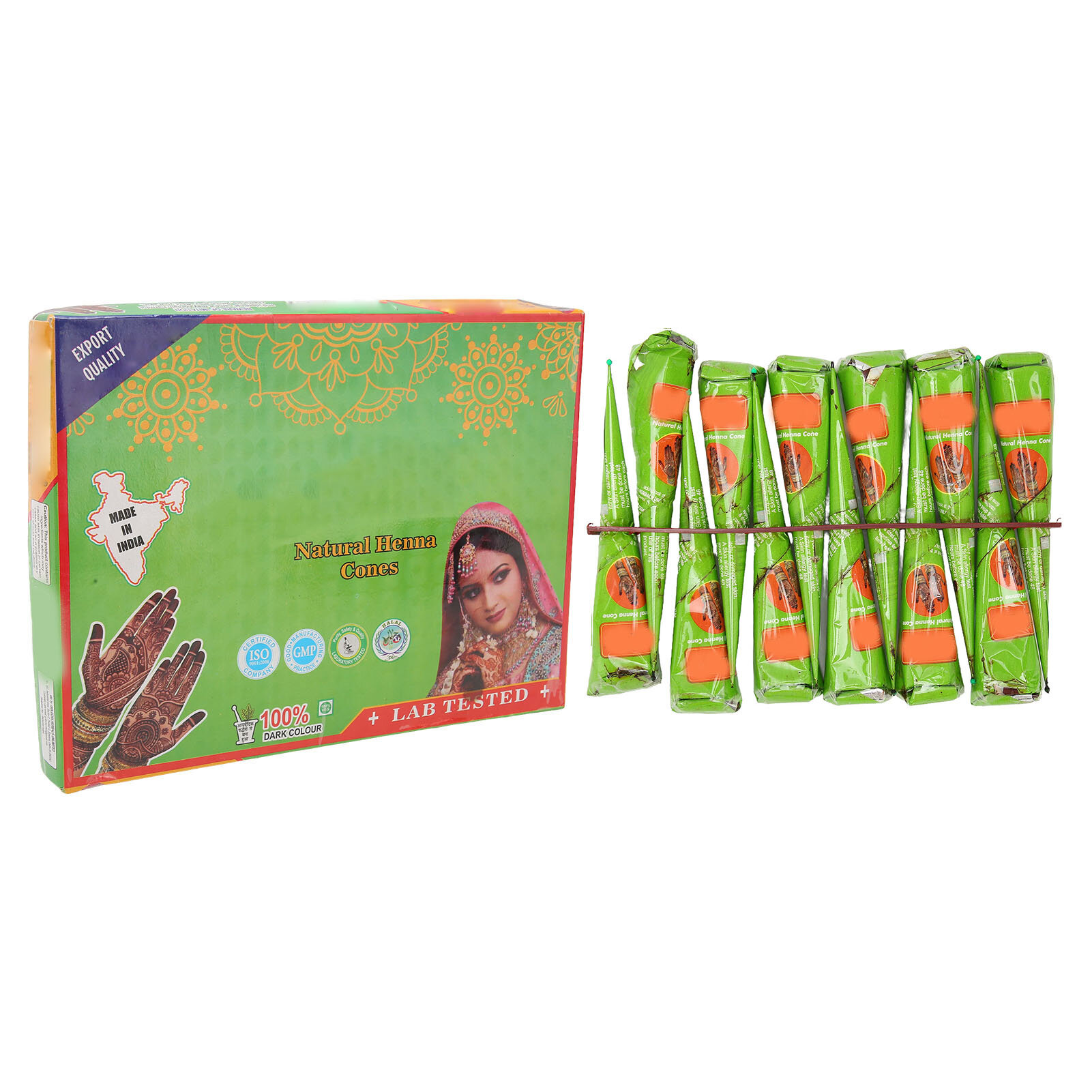 12шт татуировки хны крем временные росписные конусы светло -коричневый цвет 300 г в общей сложности