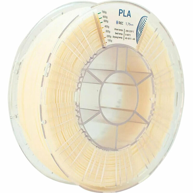 Катушка PLA пластик REC 1.75мм натуральный, 1984909