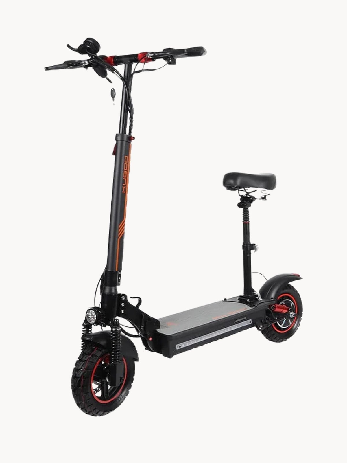 Электросамокат взрослый с сиденьем Kugoo Max Speed, скорость до 45 км/ч, нагрузка до 150 кг, пробег до 35 км