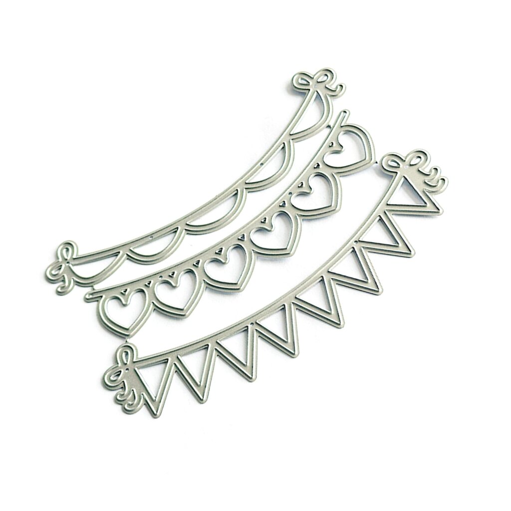 Трафареты Для Резки Баннеров в форме Сердца Металлические Штампы Для Тиснения Шаблонов Пресс-форм Трафареты для Украшения Открыток в стиле Скрапбукинг