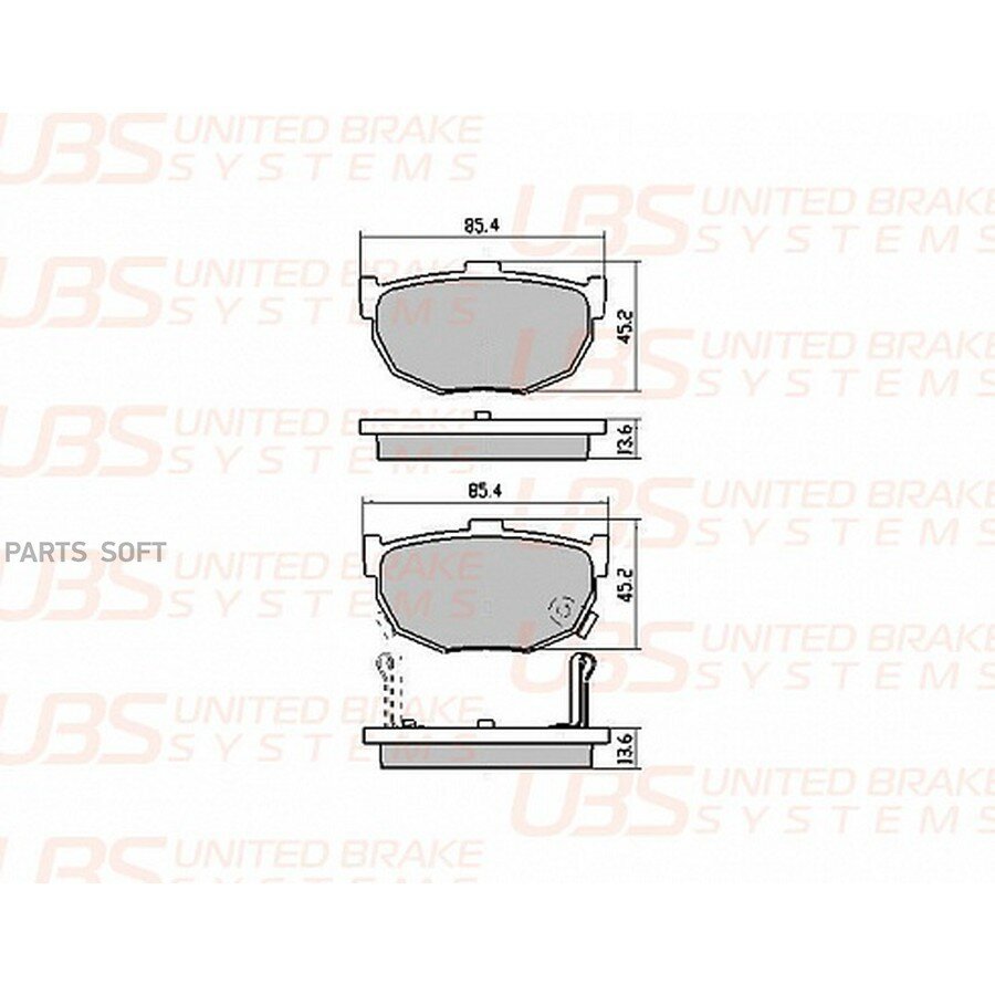 Ubs кол торм зад в1103020 hyundai elantra 00-coupe 98-09kia cerato 04-09 от официального дистрибьютора, UBS, артикул B1103020