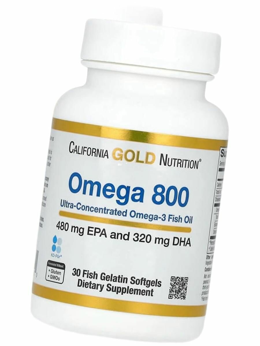 Омега-3 1000, 30 капсул для базовой поддержки сердечно-сосудистой системы