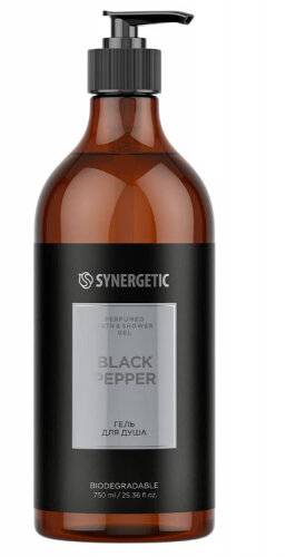 Гель для душа Synergetic Черный перец, 750 мл