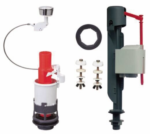 Арматура водосливная Wirquin JOLLYFILL, MD, 1 кнопка, нижний подвод, заливной клапан