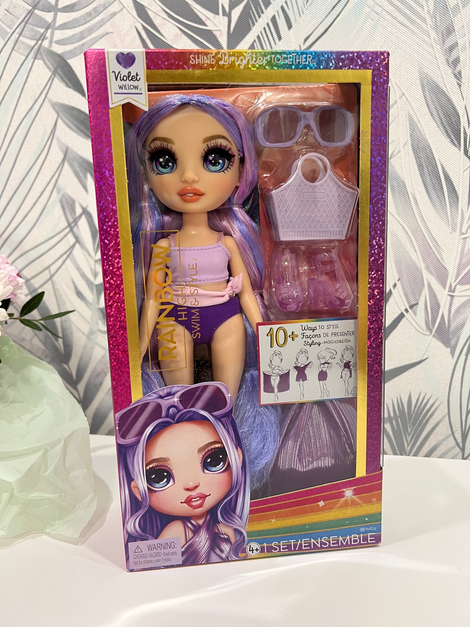 Кукла Rainbow High "Violet Willow Swim and Style", с аксессуарами, от 4 лет