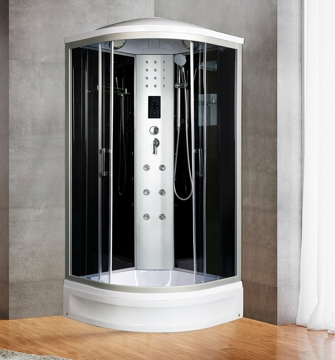 Душевая кабина RIVER DUNAY 90/24 ТН стекло тонированное