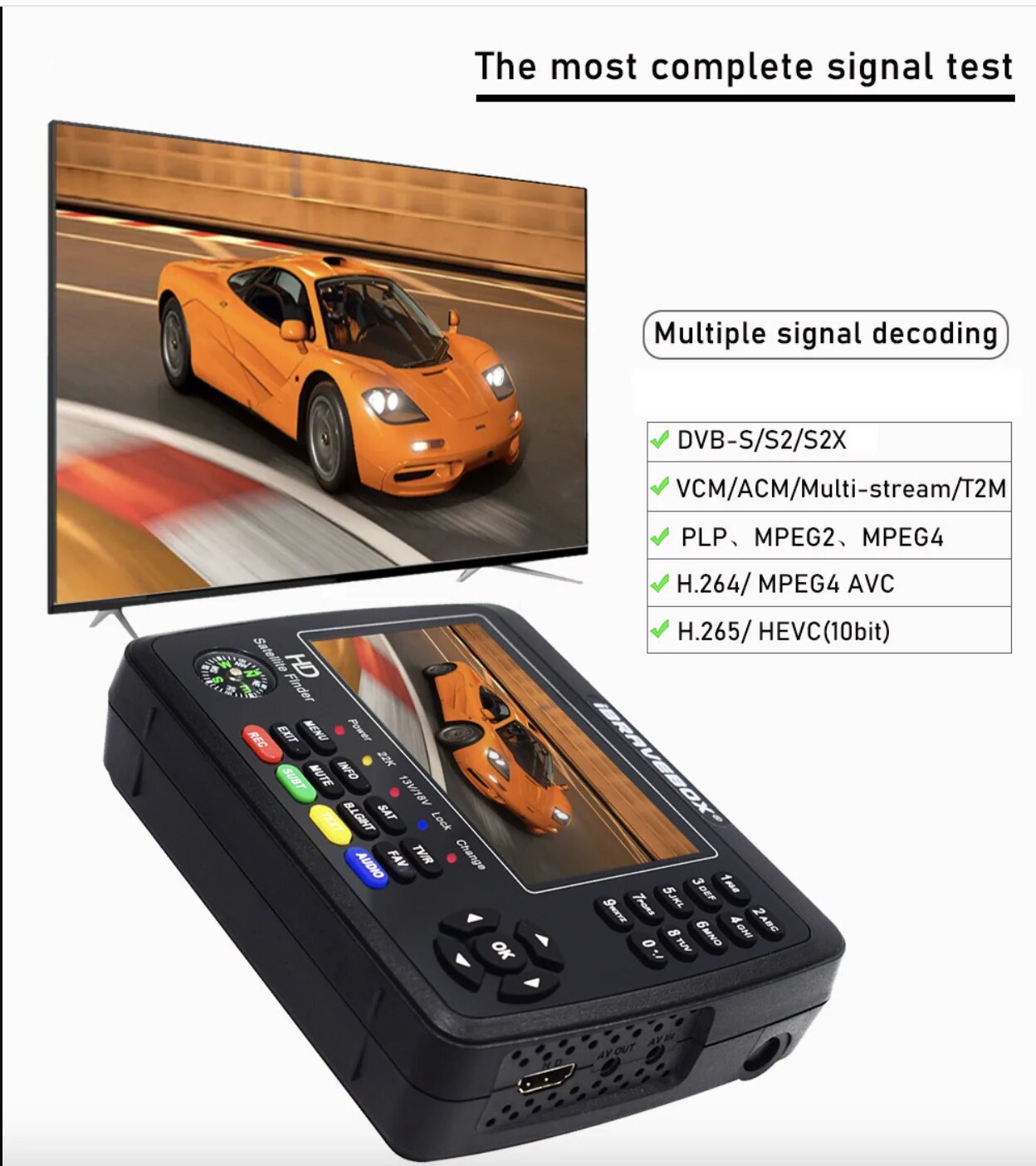 KEPNIX V10 Finder Max Спутниковый искатель Европейская вилка (EU Plug)