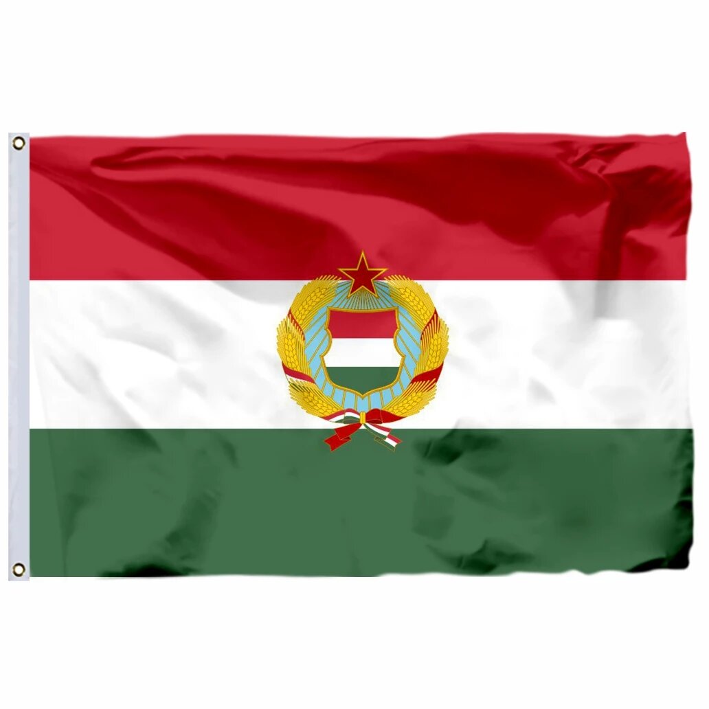 Флаг Венгрии с гербом 3x5 футов 5X8FT-150X240CM, Hungary 1957
